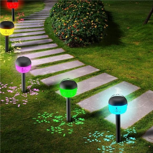 Accents | Solar Outdoor Lights 8 Pack Solar Pathway Light Ip65 ...